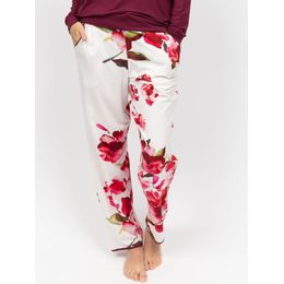 Cyberjammies Pyjamahose 'Isabella' Damen Gr&ouml;&szlig;e S rot / wei&szlig; Winterkleid