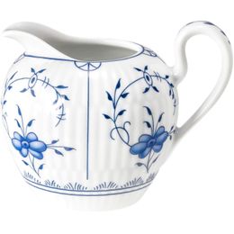 Milchk&auml;nnchen Seltmann Weiden "Amina Strohblume", wei&szlig;, blau, B:7,4cm H:7,5cm &Oslash;:9,6cm, Porzellan, Kannen, Kleines K&auml;nnchen, Kanne mit Relief