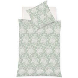 Bettw&auml;sche Fleuresse "Lech 4390", gr&uuml;n, B/L: 200cm x 220cm, 1 Stk., 2 Stk., Jacquard-Flanell, B/L: 80cm x 80cm & 80cm x 80cm, 3 Stk., Jacquard-Flanell, Obermaterial: 100% Baumwolle, Bettw&auml;sche, Bettw&auml;sche, Jacquard Flanell, Baumwolle, in Gr. 135x200, 155x220, 200x200cm