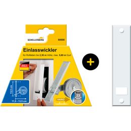 Einlass-Gurtwickler Schellenberg "Unterputz, inkl. Abdeckplatte wei&szlig;", wei&szlig;, 1 Stk., Gurtwickler, 13,5 cm Lochabstand f&uuml;r das Rollladensystem Maxi