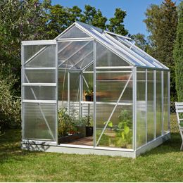 Gew&auml;chshaus Vitavia "Luna 5000", silber (silberfarben), B:195cm H:197cm T:257cm, Gew&auml;chsh&auml;user