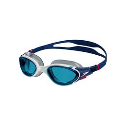 Schwimmbrille Speedo "H Schwimmbrille", blau (blau, wei&szlig;), Sportbrillen, Herren, f&uuml;r Erwachsene, mit Markenlogo, formstabiles Material