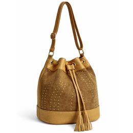 Schultertasche "Andalusien", Damen, Gr. B/H/T: 27cm x 26cm x 15cm onesize, braun, Leder, Collezione Alessandro, Taschen Schultertasche, aus Rindsleder, Made in Italy