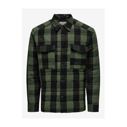 Only & Sons Only & Sons Jacke 'ONSGudmund' Herren Gr&ouml;&szlig;e L tanne / schwarz Sommerjacke