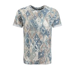 Key Largo T-Shirt 'CANCUN' Herren Gr&ouml;&szlig;e L blau / grau / wei&szlig;