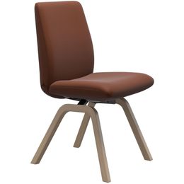 Polsterstuhl stressless "Laurel", braun (copper paloma, schwarz), B:49cm H:92cm T:59cm, Leder PALOMA: PALOMA ist ein durchgef&auml;rbtes Semianilin-M&ouml;belleder mit nat&uuml;rlicher Narbung., St&uuml;hle, Polsterstuhl, Low Back, Gr&ouml;&szlig;e L, mit schr&auml;ggestellten Beinen in Schwarz