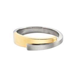 Fingerring Bruno Banani "Schmuck Geschenk Silber 925 Damenring" Gr. 59, gold (silberfarben, gelbgoldfarben), Fingerringe, Damen, 59, Silber 925 (Sterlingsilber), 2,5mm, Fingerring