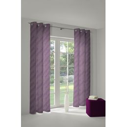 Vorhang Adam "Argentinian Criolla" Gr. 1, lila (aubergine), B:145cm H:145cm, Jacquard, Baumwolle (Bio-Baumwolle), Gardinen, aus 100% Bio-Baumwolle