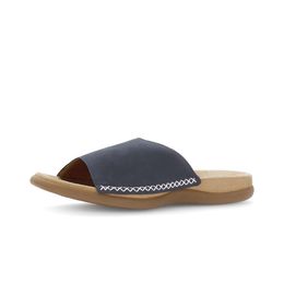 Pantolette Gabor "Pantolette", Damen, Gr. 39, blau, Schuhe Pantolette