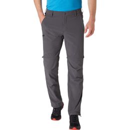 Outdoorhose McKINLEY "He.-Abzipphose Malloy II M", Herren, Gr. 46, N-Gr, grau (anthrazit), Obermaterial: 90% Polyamid, 10% Elasthan, Hosen Outdoorhose