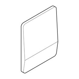 Geberit Abdeckpl. aus Chromstahl zu 240150001 Urinal-Steuerung VS