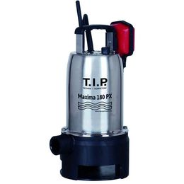T.I.P. Schmutzwasser Tauchpumpe - Edelstahl, 10.500 l/h, 7 m F&ouml;rderh&ouml;he, 500 W, 25 mm Korngr&ouml;&szlig;e, robust, Maxima 180 PX 30121