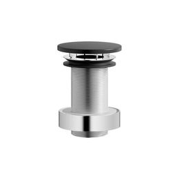 Laufen Ablaufventil H591LA37160001 74x74 mm, f&uuml;r Becken ohne &Uuml;berlauf, nicht verschliessbar, schwarz matt