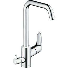 Hansgrohe K&uuml;chen Armatur Focus M41 260 1jet 31823000 chrom, schwenkbarer Auslauf, Ger&auml;teabsperrventil