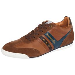 Pantofola d'Oro Sneaker PANTOFOLA D&acute;ORO "VASTO LOW", Herren, Gr. 41, cognac, navy, Leder, Schuhe Sneaker, Obermaterial aus Leder, Gummilaufsohle, mit Schn&uuml;rung