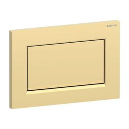Geberit Sigma 10 Square Bet&auml;tigungsplatte 115893451 vergoldet, f&uuml;r Sp&uuml;l-Stopp-Sp&uuml;lung