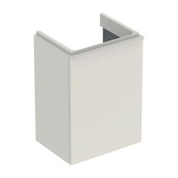 Geberit Smyle Square Handwaschbecken-Unterschrank 500351JL1 44,2x61,7x35,6cm, 1 T&uuml;r links, sandgrau hochglanz