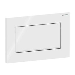 Geberit Sigma 10 Square Bet&auml;tigungsplatte 115893KJ1 wei&szlig; / hochglanz-verchromt
