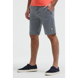 Chinohose Gaastra, Herren, Gr. L, Normalgr&ouml;&szlig;en, blau, Web, Material: 64% Lyocell, 32% Baumwolle, 4% Elasthan, unifarben, slim fit knielang, Hosen Chinohose, mit Ges&auml;&szlig;taschen