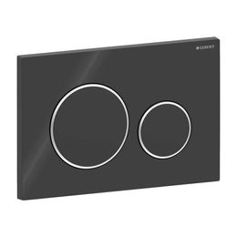 Geberit Sigma 20 Round Bet&auml;tigungsplatte 115882KM1 schwarz / hochglanz verchromt