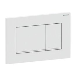 Geberit Sigma 20 Square Bet&auml;tigungsplatte 115883JT1 weiss matt lackiert, hochglanz verchromt