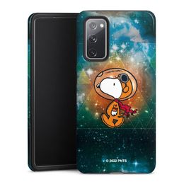 DeinDesign Galaxy S20 FE Handy Panzer Handyh&uuml;lle robuste Outdoor H&uuml;lle Schutzh&uuml;lle gl&auml;nzend Official Licensed Product Snoopy Astronaut Tough Case