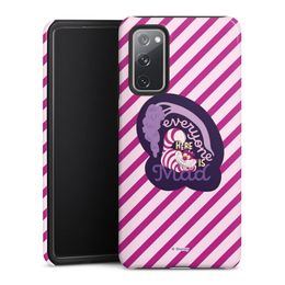 DeinDesign Galaxy S20 FE Handy Panzer Handyh&uuml;lle robuste Outdoor H&uuml;lle Schutzh&uuml;lle gl&auml;nzend Disney Grinning Cat Alice In Wonderland Tough Case