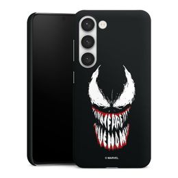 DeinDesign Galaxy S23 Handy Premium Case Smartphone Handyh&uuml;lle Schutzh&uuml;lle matt Venom Marvel Official Licensed Product Premium Case