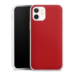 DeinDesign iPhone 12 Handy Silikon H&uuml;lle Case wei&szlig; Handyh&uuml;lle Muster Black Silikon Case