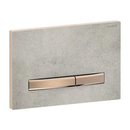 Geberit Sigma 50 Square Bet&auml;tigungsplatte 115670JV2 Deckplatte Betonoptik, Platte/Taste rotgold, f&uuml;r 2-Mengen-Sp&uuml;lung