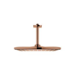 Grohe Rainshower Mono 310 Cube Kopfbrauseset 26566DA0 Deckenauslass 14,2cm, 1 Strahlart, mit Durchflusskonstanthalter, warm sunset