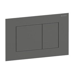 Geberit Bet&auml;tigungsplatte 115629QD1 Square, schwarzchrom / geb&uuml;rstet, easy-to-clean-beschichtet, f&uuml;r 2-Mengen-Sp&uuml;lung