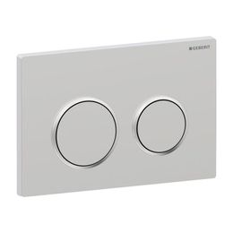 Geberit Omega 20 Round Bet&auml;tigungsplatte 115085JQ1 Platte/Taste matt-vc, Ring hochglanz-vc, f&uuml;r 2-Mengen-Sp&uuml;lung