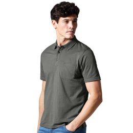 Poloshirt Casamoda "Casamoda Polo-Shirt uni", Herren, Gr. M, gr&uuml;n (olive), 55% Baumwolle, 45% Polyester, Shirts