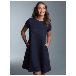 Jerseykleid TRIGEMA "TRIGEMA Kleid in Piqu&eacute;-Qualit&auml;t", Damen, Gr. S, Normalgr&ouml;&szlig;en, blau (navy), Piqu&eacute;, 100% Baumwolle, Kleider Jerseykleid