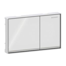 Geberit Bet&auml;tigungsplatte Omega 60 Square 115081SI1 Glas weiss, f&uuml;r Omega Sp&uuml;lk&auml;sten