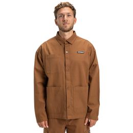 Langarmhemd DC Shoes "Showcase", Herren, Gr. L, US-Gr&ouml;&szlig;en, toffee, Obermaterial: 99% Walkfrottier, 1% Elasthan;, Hemden