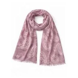 Modeschal "Paisley", Damen, rosa, Viskose, Collezione Alessandro, unifarben, Basic, Modet&uuml;cher, Made in Italy, super-weiches Viskose