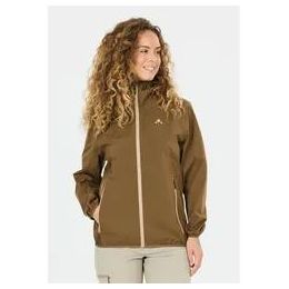 Softshelljacke WHISTLER "Selawik", Herren, Gr. 44, dunkelbraun, beige, 100% Polyester, unifarben, normal, ohne Ausschnitt, Jacken Softshelljacke, mit 15.000 mm Wassers&auml;ule