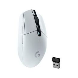 Logitech G305 LIGHTSPEED Gaming, Gaming-Maus wei&szlig;
