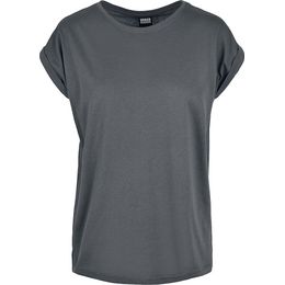 Urban Classics Ladies Extended Shoulder Tee T-Shirt charcoal in 4XL TB771 darkshadow
