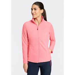 Fleecejacke CMP "WOMAN JACKET", Damen, Gr. 42, coral, Fleece, Obermaterial: 100% Polyester, normal, Jacken Fleecejacke, w&auml;rmend, &Uuml;bergangsjacke