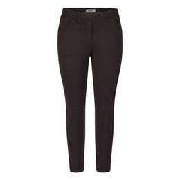 Jerseyhose KjBRAND "Jenny", Damen, Gr. 42, N-Gr, schwarz, Web, Obermaterial: 50% Polyester, 45% Viskose, 5% Elasthan, figurbetont kn&ouml;chellang, Hosen Jerseyhose