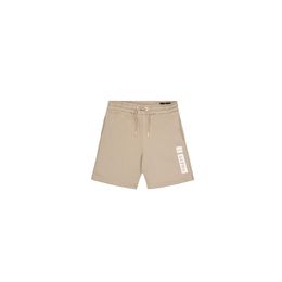 Shorts Alpha Industries "Alpha Puff Print Short", Herren, Gr. M, Normalgr&ouml;&szlig;en, beige (vintage sand), Obermaterial: 80% Baumwolle, 20% Polyester, Hosen Shorts