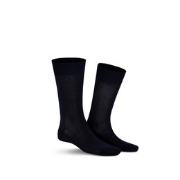 Socken Kunert "CLARK", Herren, Gr. 47-50, navy, Baumwollmischung, normal, Socken Socken, druckfreier Komfortbund, Cotton-Mix