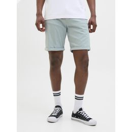 Jack & Jones Shorts JACK & JONES "JPSTRICK ORIGINAL SHORT", Herren, Gr. S, N-Gr, blau (arona), Web, Obermaterial: 98% Baumwolle, 2% Elasthan, unifarben, normal, Hosen Shorts