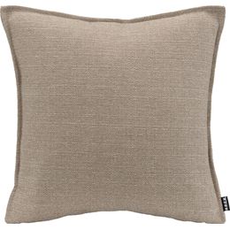 HOCK Dekokissen H.O.C.K. "Mali", grau (taupe, unifarben), B:45cm H:10cm L:45cm, Polyester, Dekokissen_Sitzkissen_Kissenh&uuml;llen, einfarbig, Kissenh&uuml;lle mit F&uuml;llung, 1 St&uuml;ck