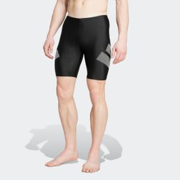 Badehose adidas Performance "BIG BARS JAMMER", Herren, Gr. 6M, N-Gr, schwarz, Obermaterial: 78% Polyamid, 22% Elasthan, Badehosen Badehose
