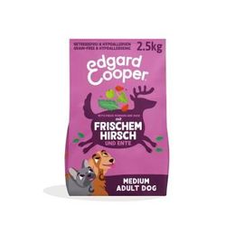 Edgard & Cooper Trockenfutter, Hund, Adult, Frischer Hirsch & Freilaufente 2,5 kg