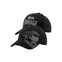 Baseball Cap Lonsdale "LEISTON", Herren, schwarz, Obermaterial: 100% Baumwolle, unifarben, Caps Baseball Cap, Topseller
